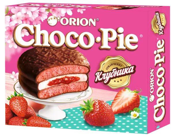 Печенье 1*12 Чокопай клубника Орион кор, 360 г купить на OZON по низкой ...