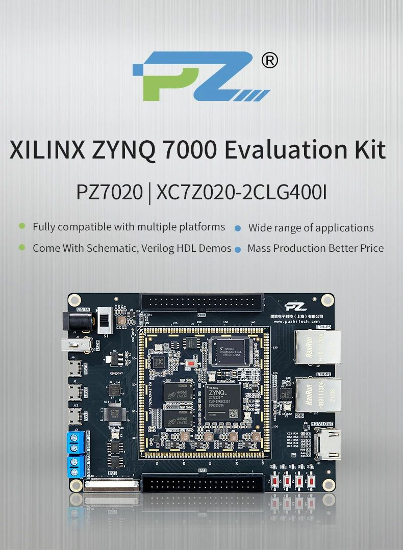 Оценочный комплект Puzhi 7020 Xilinx Zynq-7000 макетная плата SoC ...