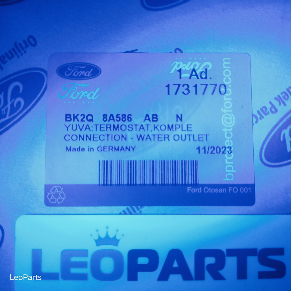 Термостат Ford Transit 1731770 / ОРИГИНАЛ, НЕ КИТАЙ / Корпус термостата ...
