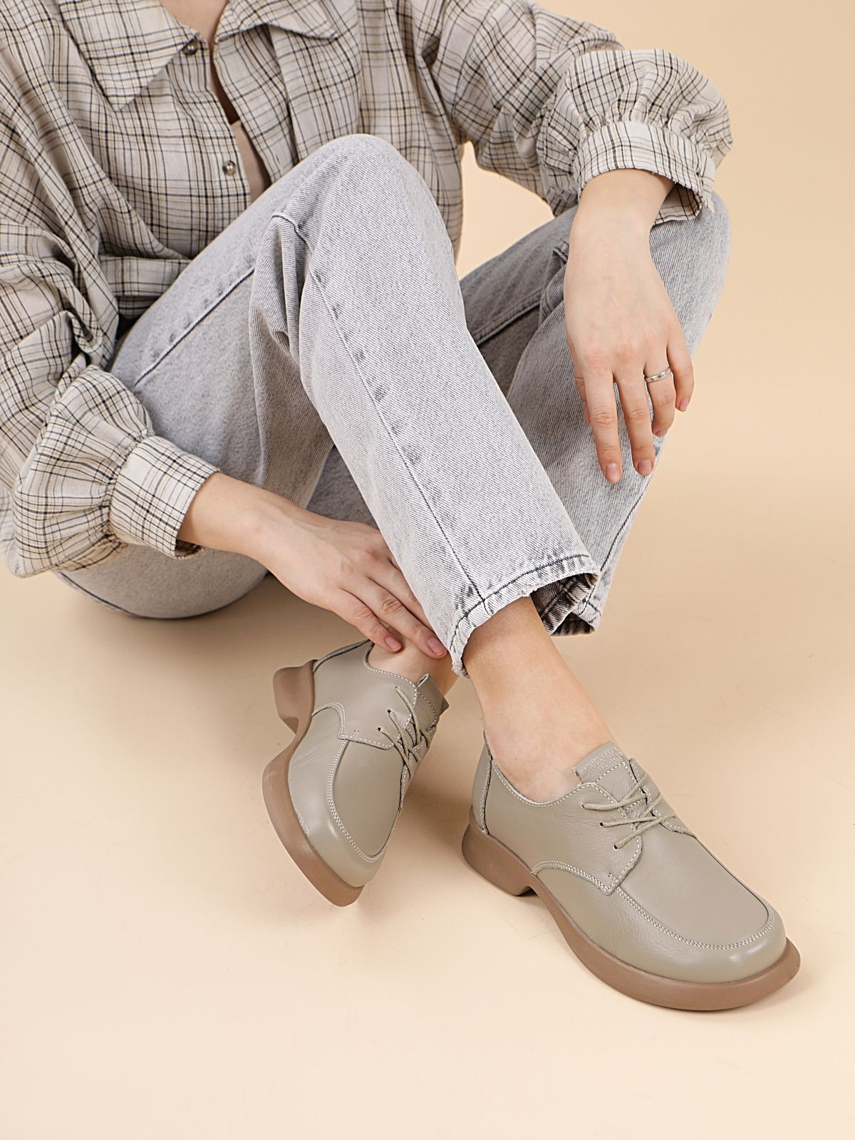 Туфли Женский Covani Натуральная кожа, размер 39 Стандартный низкий (до 4 см) 8 дерби Россия ...