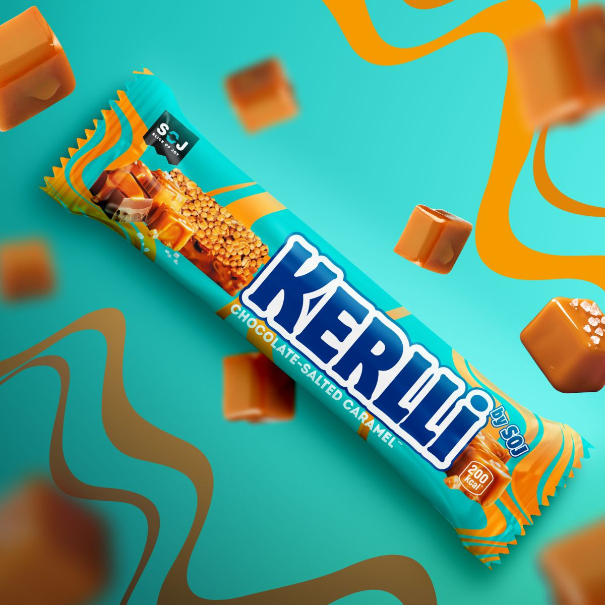 KERLLI Злаковые батончики мюсли "Соленая карамель", 18 шт х 50 гр ...