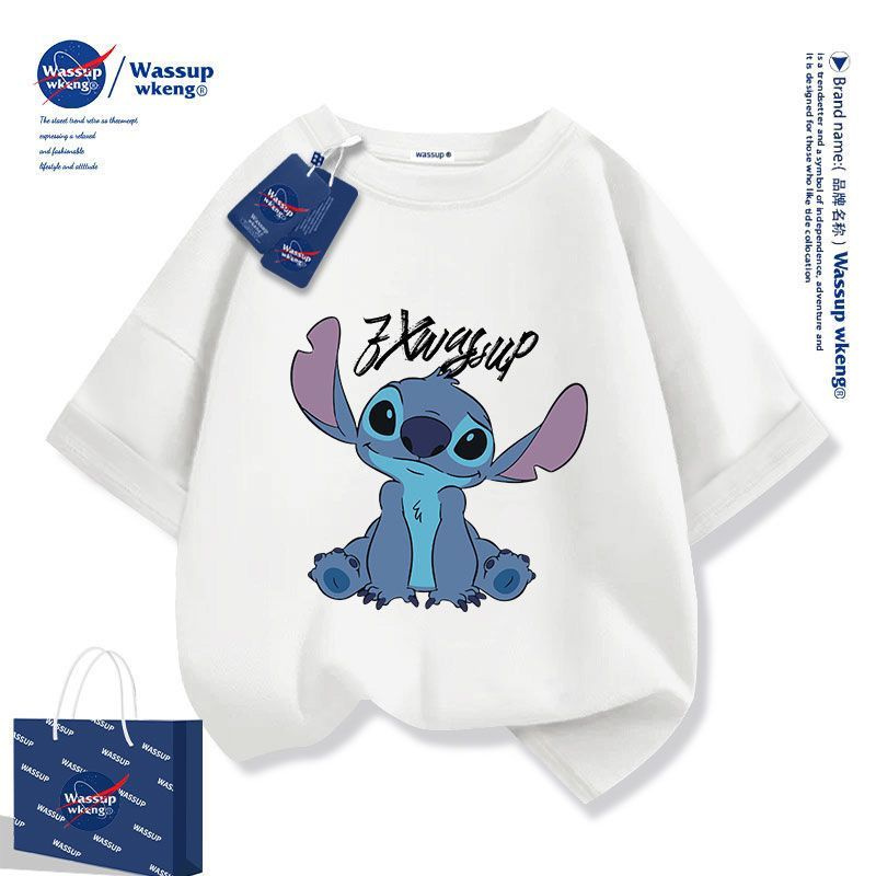 Футболка для малышей Мальчики, Девочки SYJWY Анималистический Софт, размер 150 Короткий Значки ...