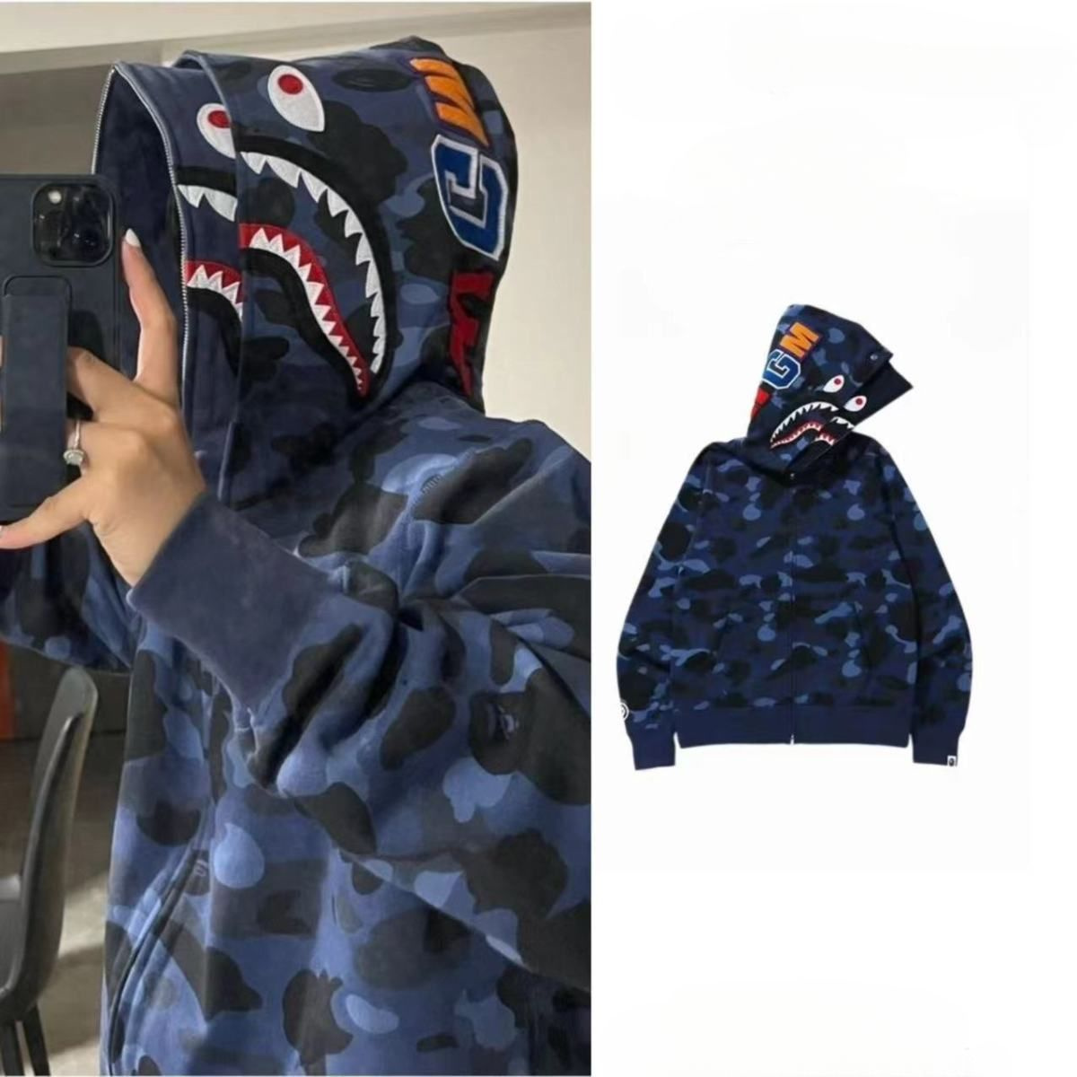 Худи Мужской BAPE желтый бархат Полиэфирное волокно, размер 48 Длинный ...