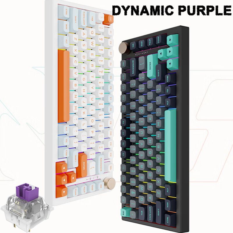 VGN Клавиатура проводная N75 Dynamic Purple, Английская раскладка ...