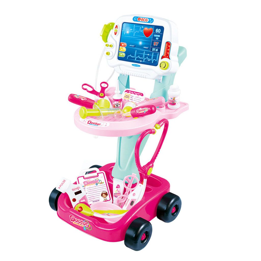 Набор Doctor Cart включает в себя медицинские инструменты, стетоскоп ...