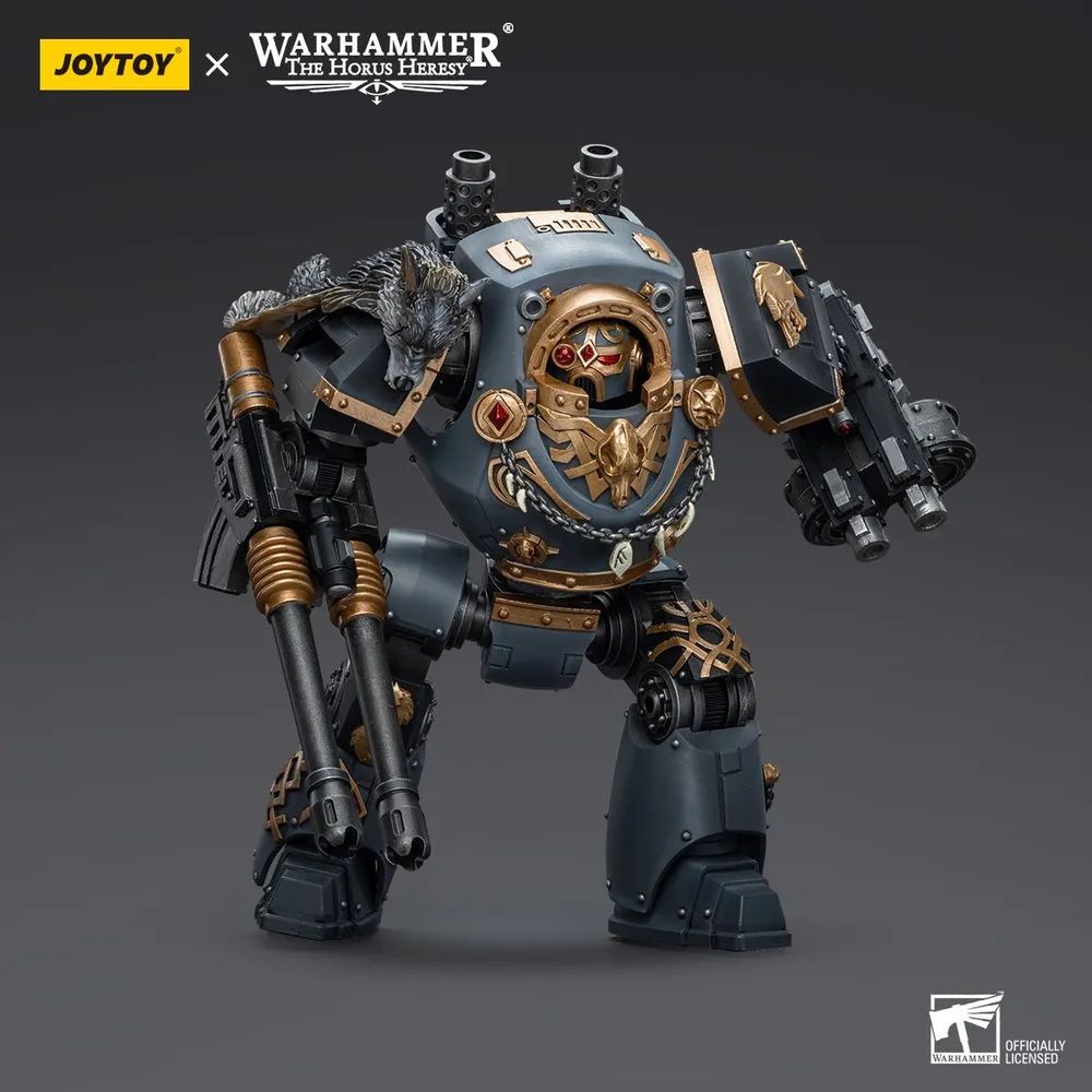 Подвижная фигурка Warhammer 40000 JOYTOY 1/18 Space Wolves Contemptor ...