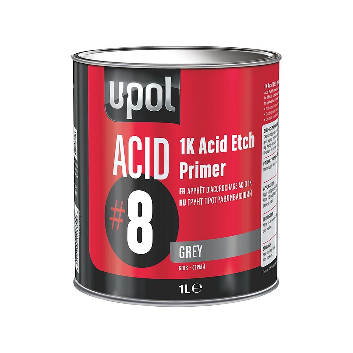 U-POL ACID/1 Acid 8 Etch Primer 1K Грунт кислотный протравливающий ...