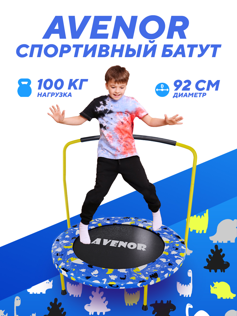 Батут с поручнем DFC BOUNCE MASTER 36" Dino купить на OZON по низкой ...