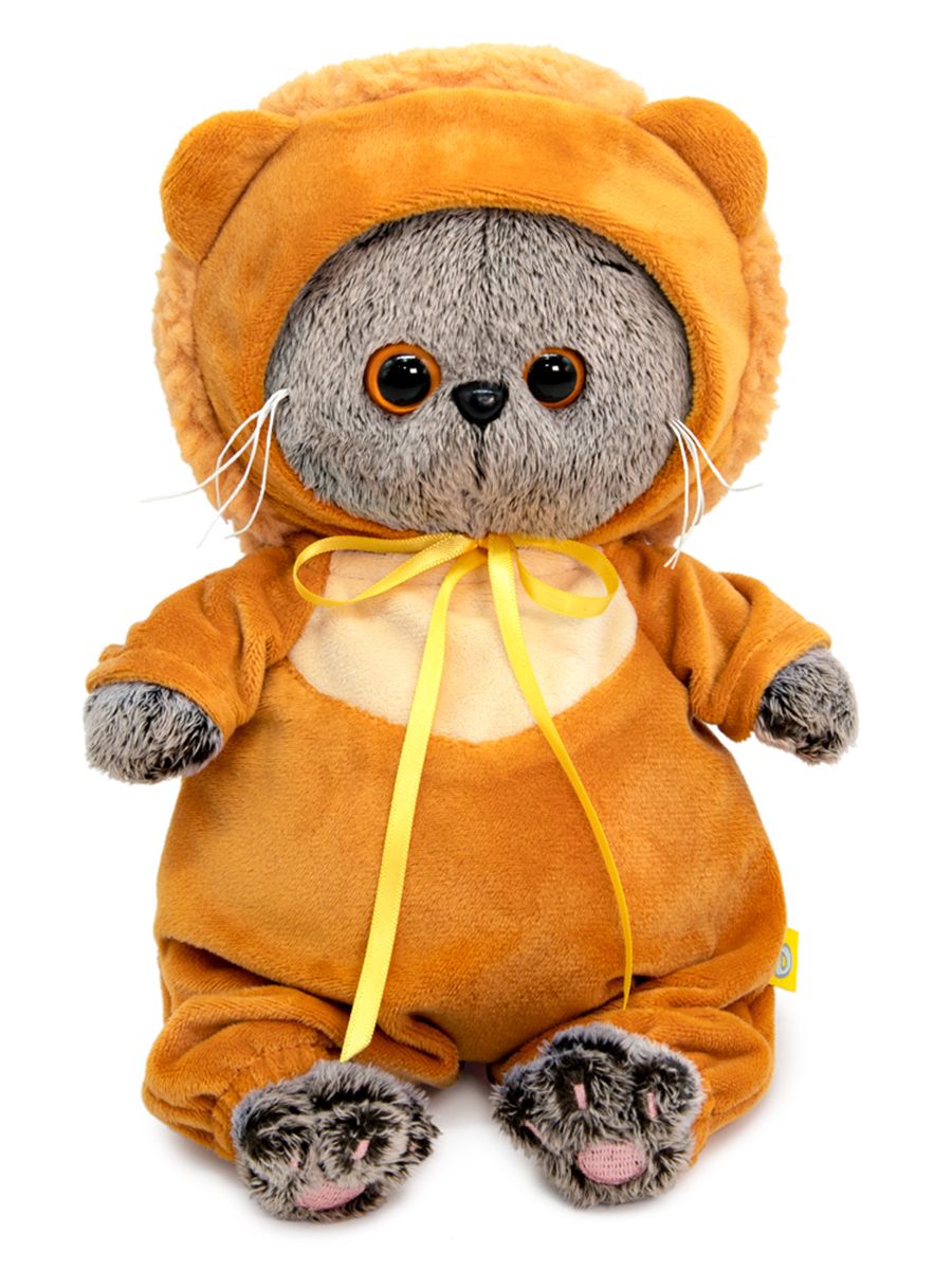 Мягкая игрушка 20 см Basik&Co кот Басик BABY в костюмчике Львенок ...