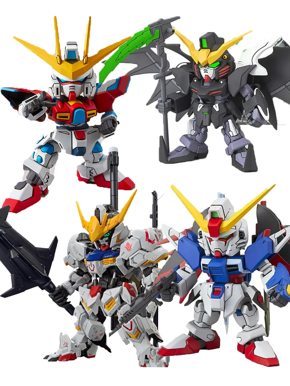 Модельный комплект Bandai Hobby SD Ex Gundam 09 10 11 12, 4 упаковки ...