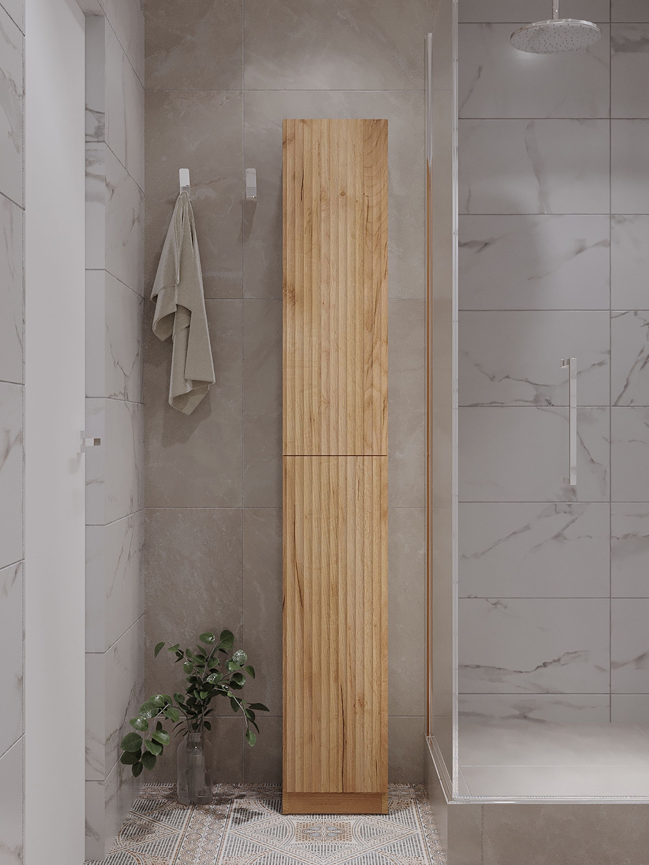 Шкаф-пенал ТН7 волна 1, 28x28.3x184 см купить c доставкой на OZON по ...