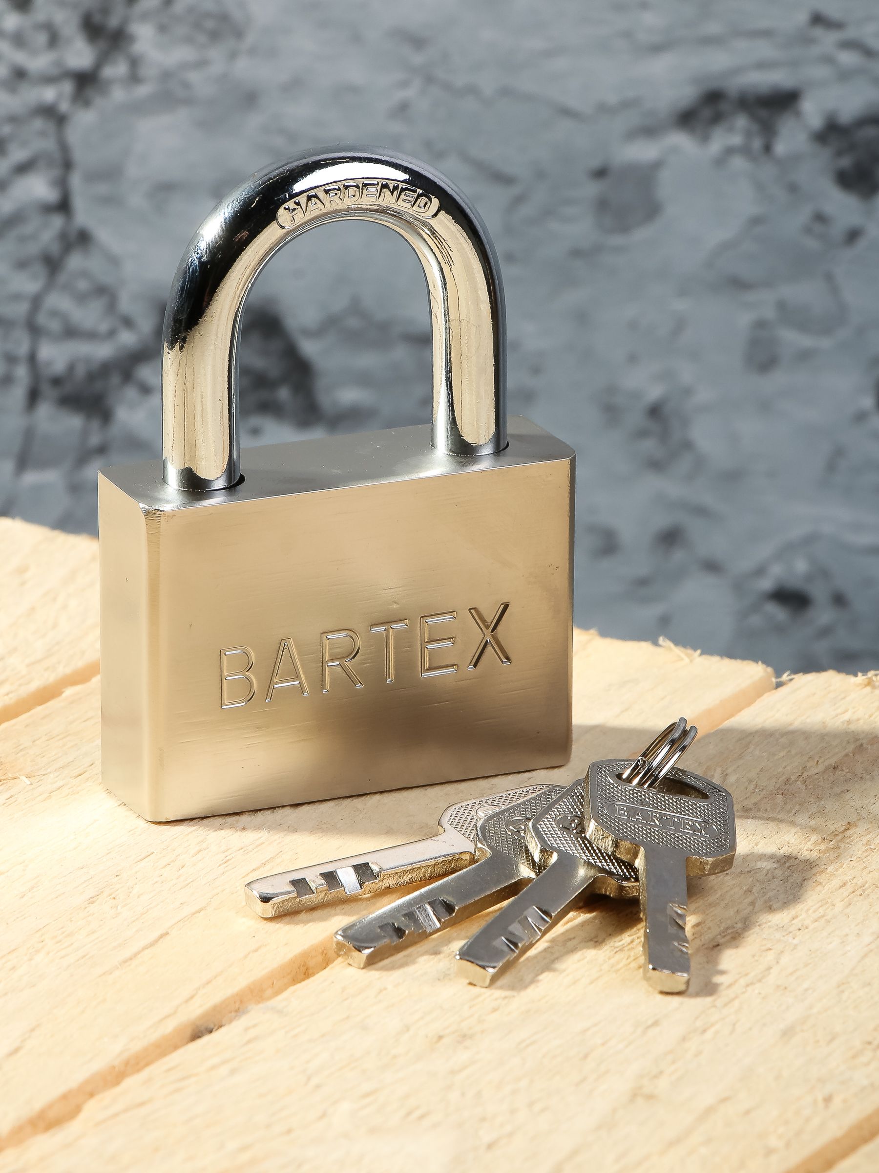 Замок навесной Bartex 60 мм дисковый чугунный никель антикоррозионный 4 ...