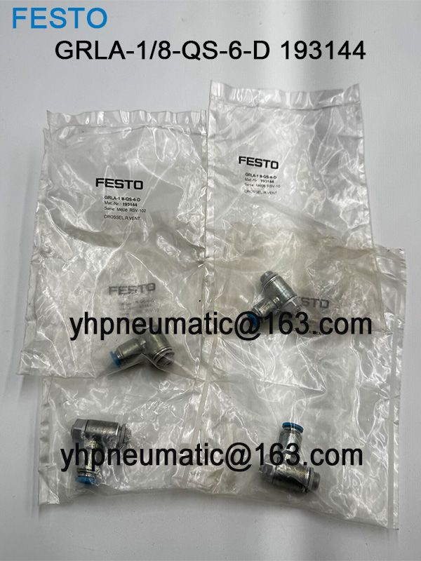 FESTO GRLA-1/8-QS-6-D 193144 Односторонний дроссельный клапан купить на ...