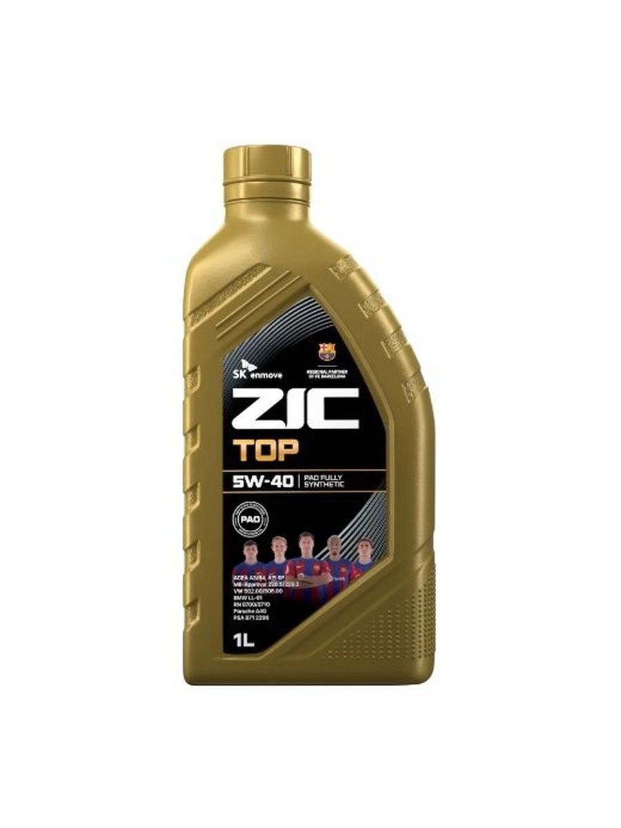 Масло моторное ZIC ZIC TOP SAE 5W40 1л SP A3 / B3 / B4 VW 502.00 / 505. ...
