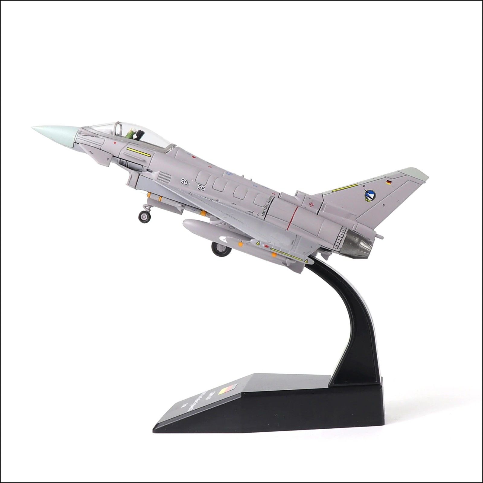 NUOTIE 1 / 100 Eurofighter Typhoon EF-2000 German Fighter Jet Die-Cast ...