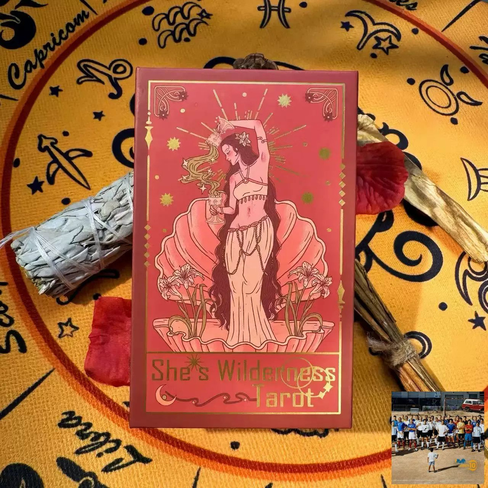 Shes Wilderness Red Edition Таро 81 карта, немецкий чёрный картон ...