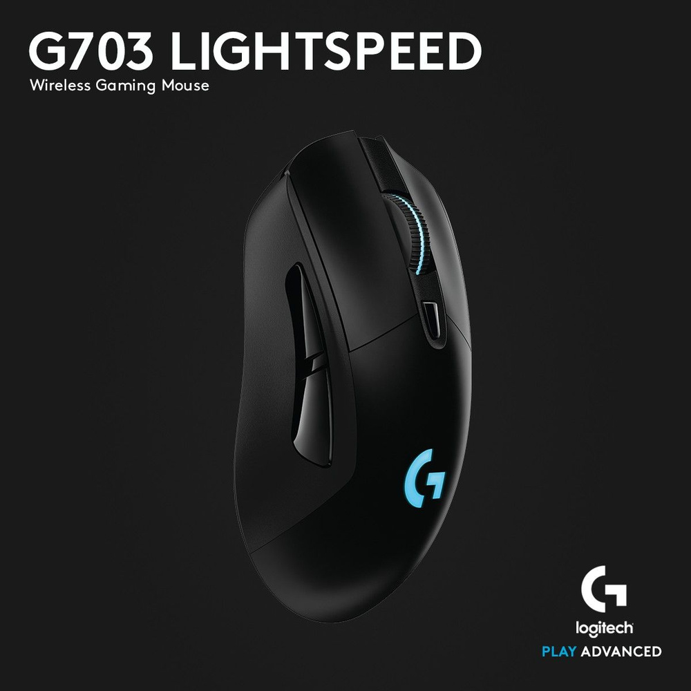 Игровая мышь беспроводная Logitech G G703 910-005644, черный - купить ...