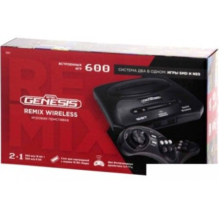 Игровая приставка Retro Genesis Remix Wireless 8+16 Bit (2 геймпада ...