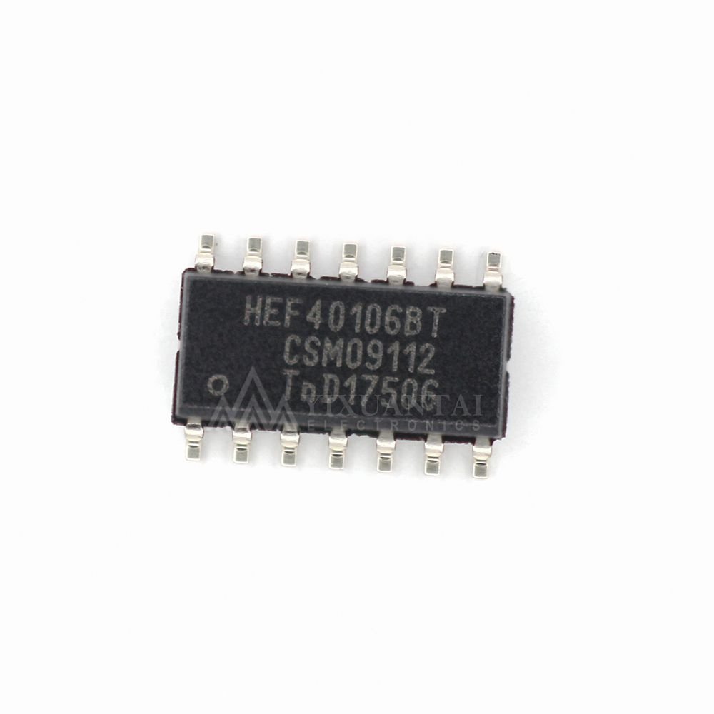 HEF40106BT SO-14 микросхема (5 шт.) ЧИП SMD схема CD40106BE характеристики, цоколевка SOP14 ...