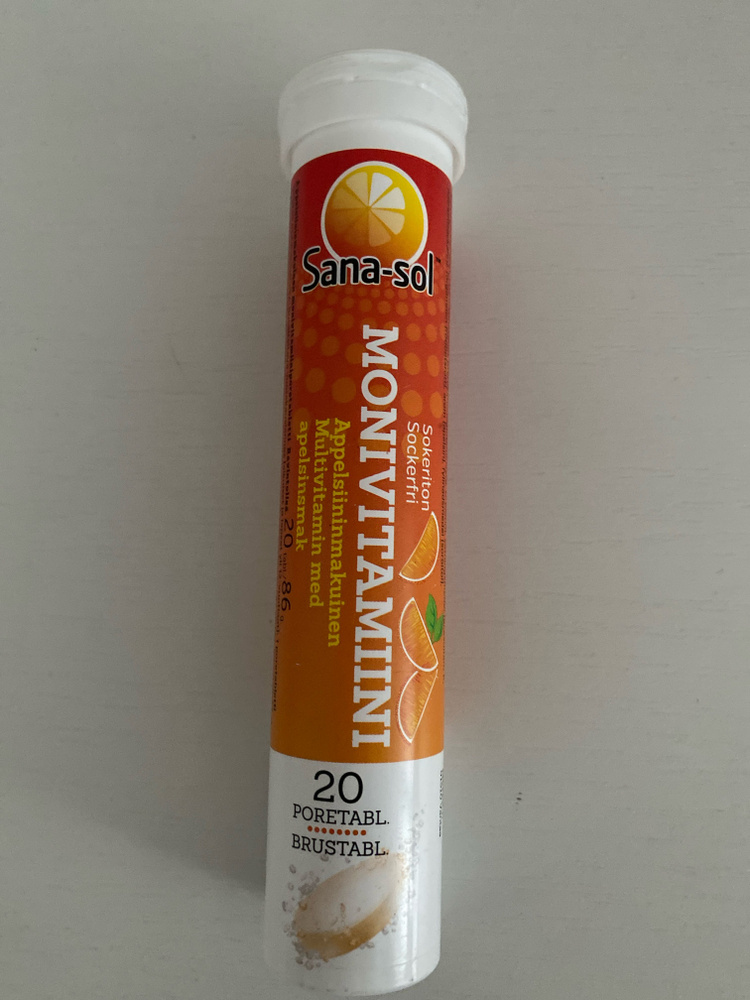 Sanasol monivitamiini шипучие витамины апельсиновый вкус 20 т - купить ...