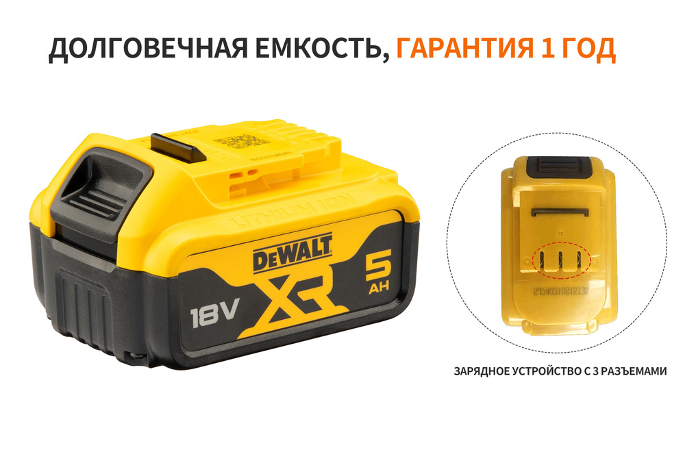 Аккумулятор 5 Ач, 18 В DEWALT DCB184 - купить с доставкой по выгодным ...
