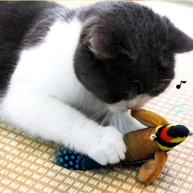 Игрушка для кошек Птичка со звуковым 15см - купить с доставкой по ...