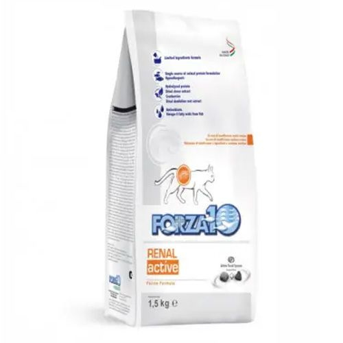 Forza10 Active Renal Fish / Сухой Ветеринарный корм Форза для кошек Заболевание Почек Рыба, 1,5 ...