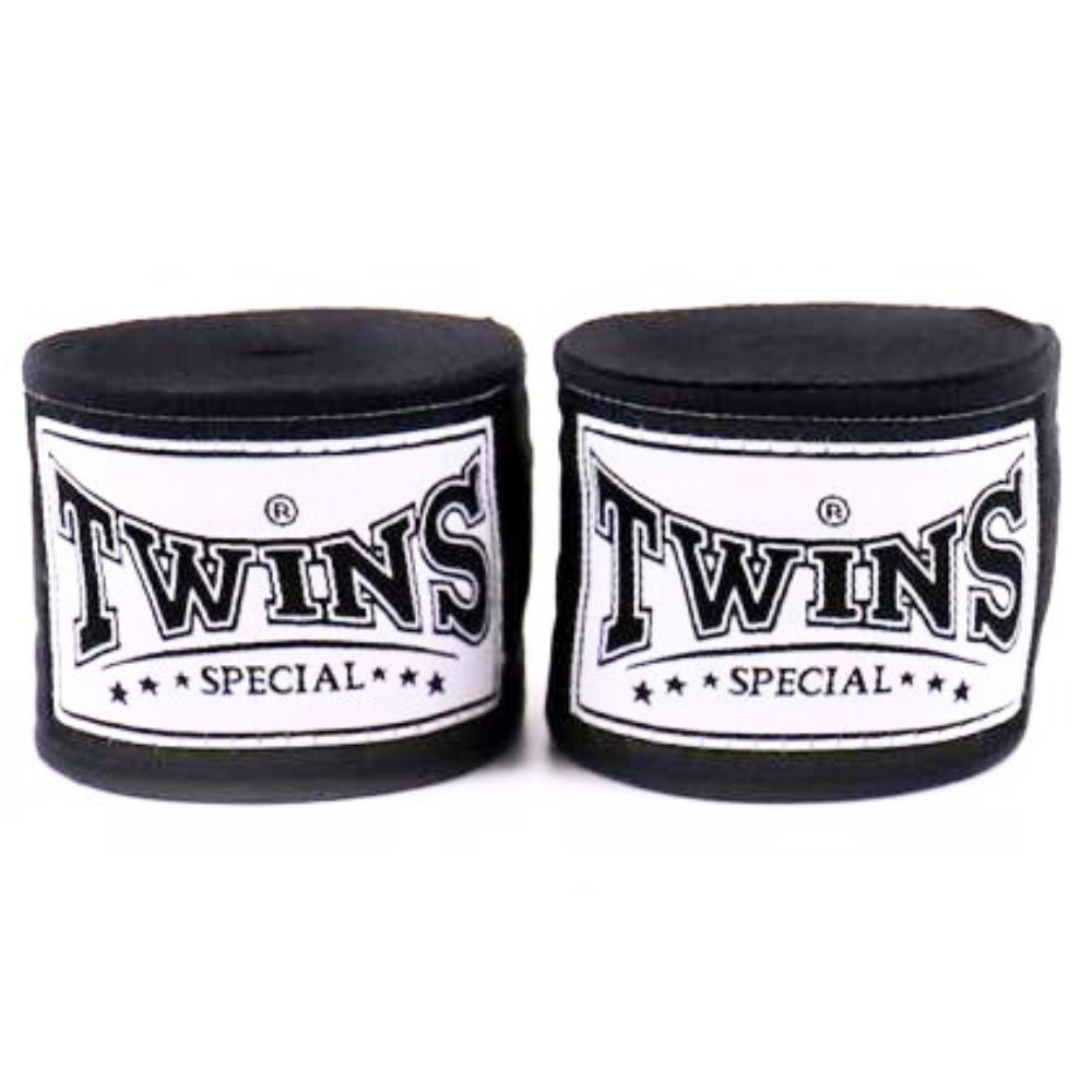 Боксерские бинты Twins Special CH-5 ручные _ утолщенные _ черные ...