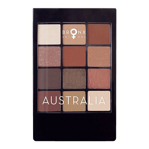 BRONX COLORS Палетка теней для век AUSTRALIA, 12 оттенков, 12 г ...