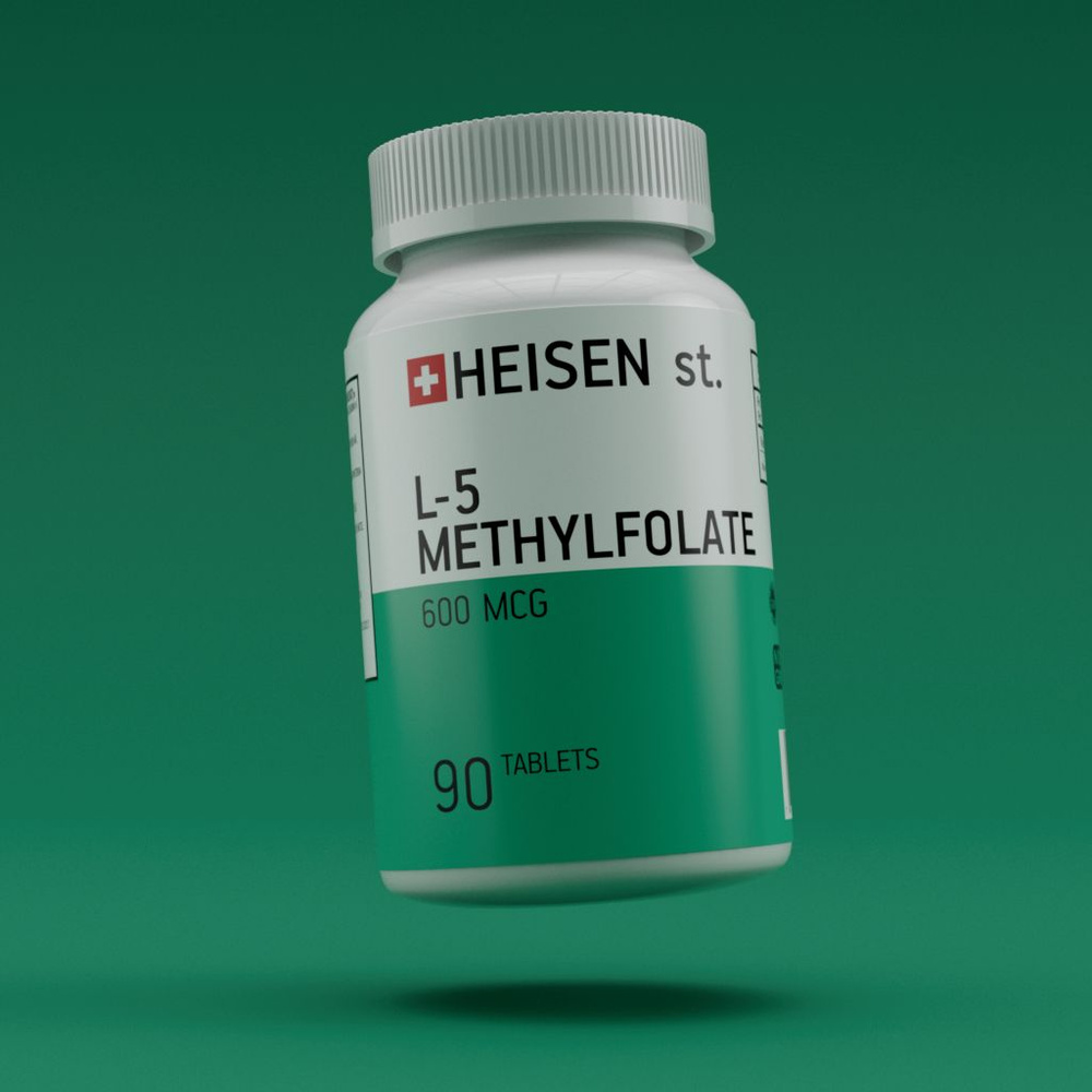 L-5-Methylfolate 600 mcg (L-5-Метилфолат) 600 мкг b9 б9 от HEISEN ...