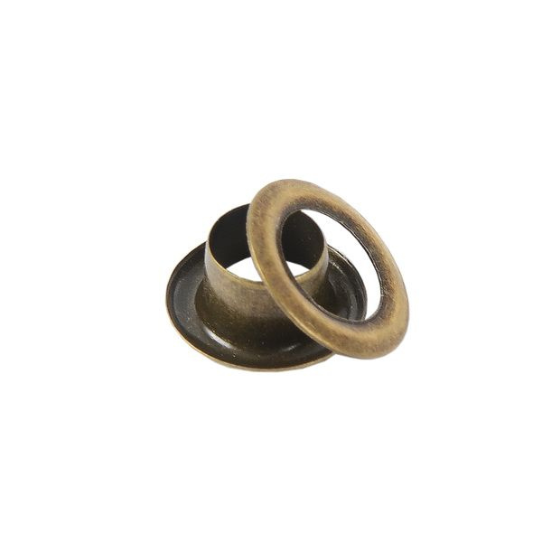 Люверс круглый 6/10,5 мм антик роллинг 25 шт - купить с доставкой по ...