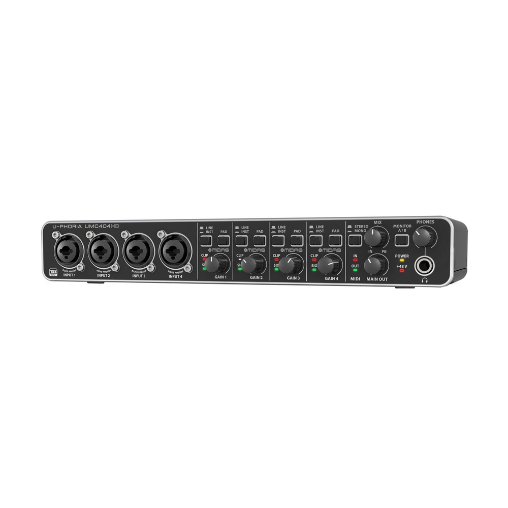 BEHRINGER UMC404HD Аудиоинтерфейс USB/MIDI - купить с доставкой по ...