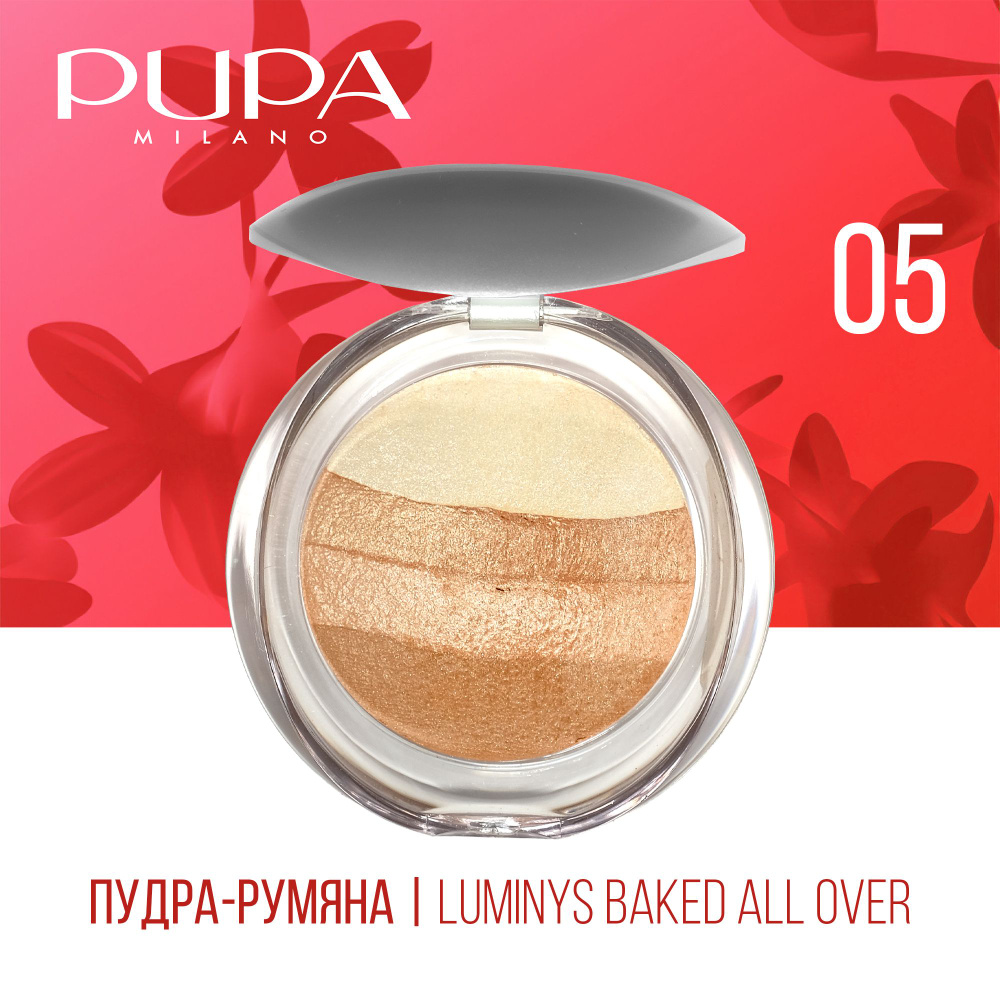 PUPA Румяна-пудра универсальные для лица и тела LUMINYS BAKED ALL OVER ...