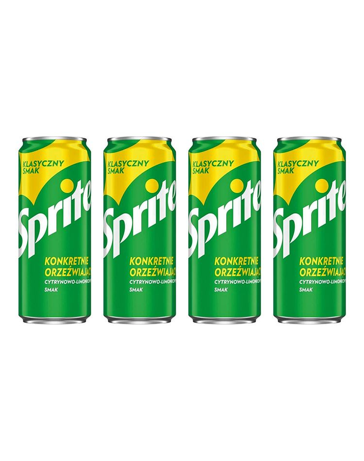 Газированный напиток Sprite, 4 шт x 330 мл, Польша - купить с доставкой ...