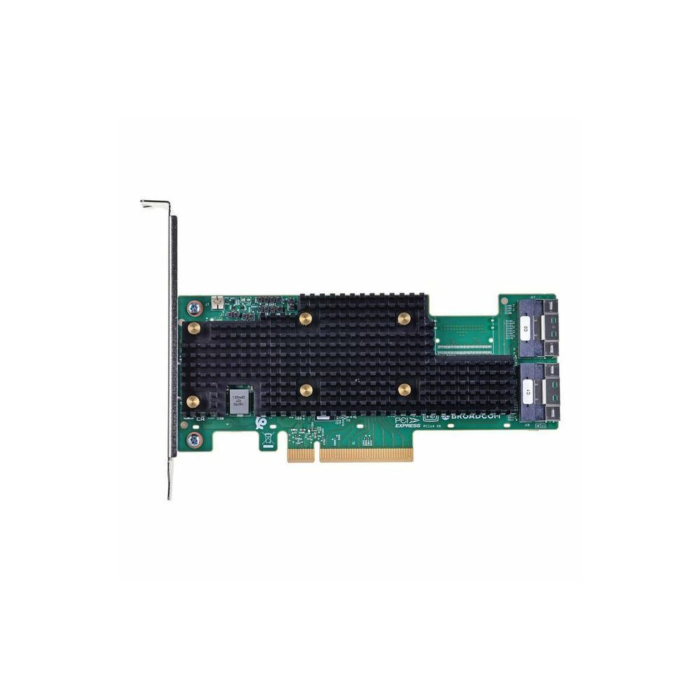 HBA-адаптер Broadcom 9600-16i SGL (05-50111-00) PCIe v4 x8 LP, Tri-Mode ...