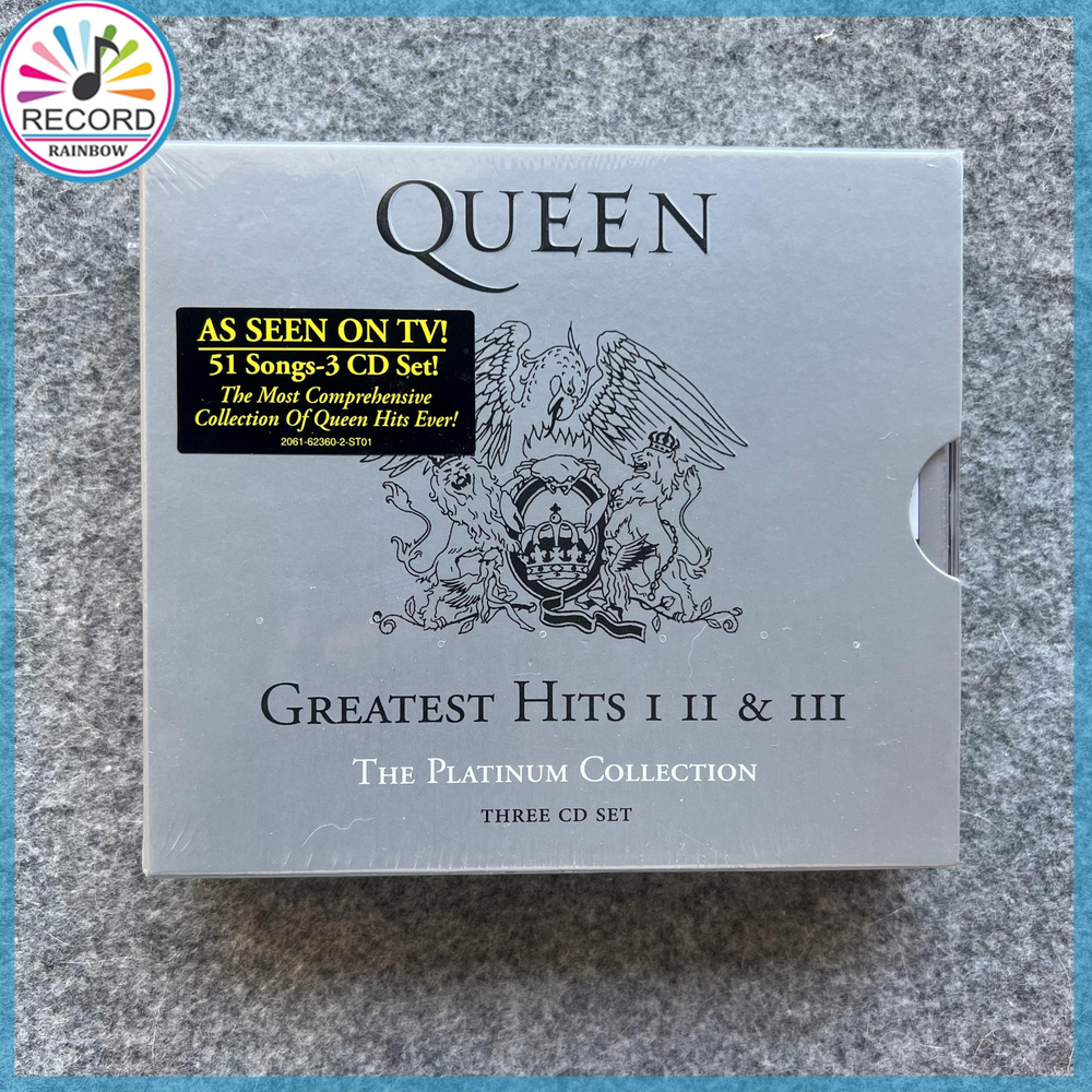 Queen Greatest Hits I II & III 3CD Совершенно новый Запечатанный Альбом ...