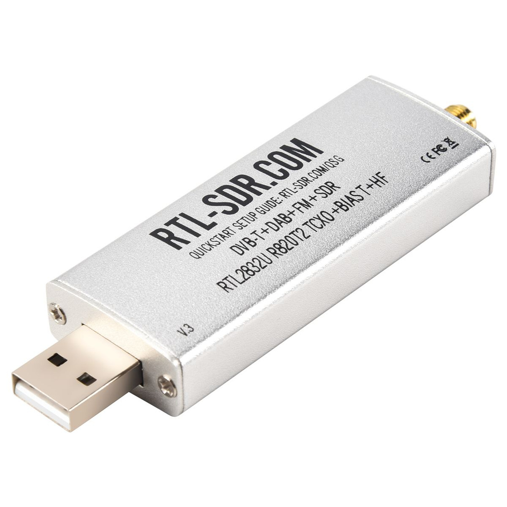 RTL SDR V3 R820T2 RTL2832U 1PPM TCXO SMA RTLSDR Программно определяемая ...