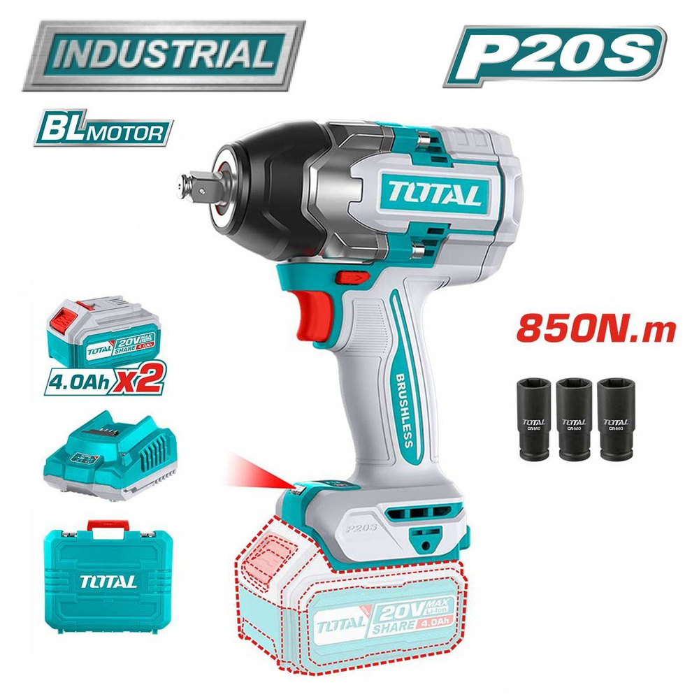 Аккумуляторный ударный гайковерт TIWLI2085 купить на OZON по низкой ...