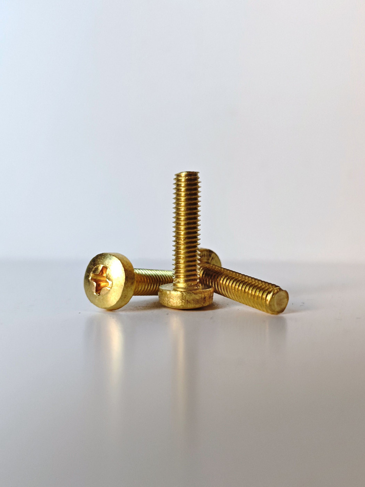 Винт DIN 7985 М3х8 с полукруглой головкой и крестообразным шлицем ...