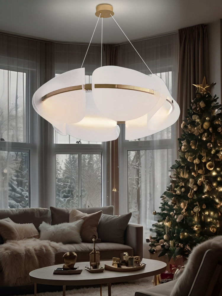 CNJ Lighting Люстра, LED купить на OZON по низкой цене (1778695858)