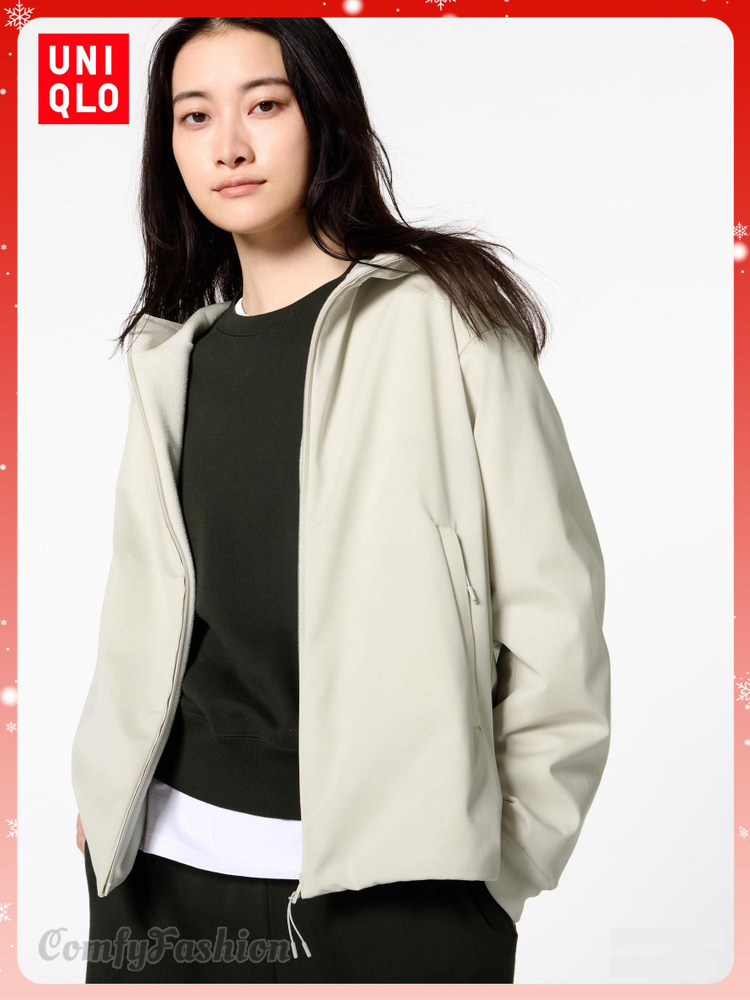 Куртка Женский Uniqlo молочный, размер 46 На любой сезон Япония, Китай купить c доставкой на ...