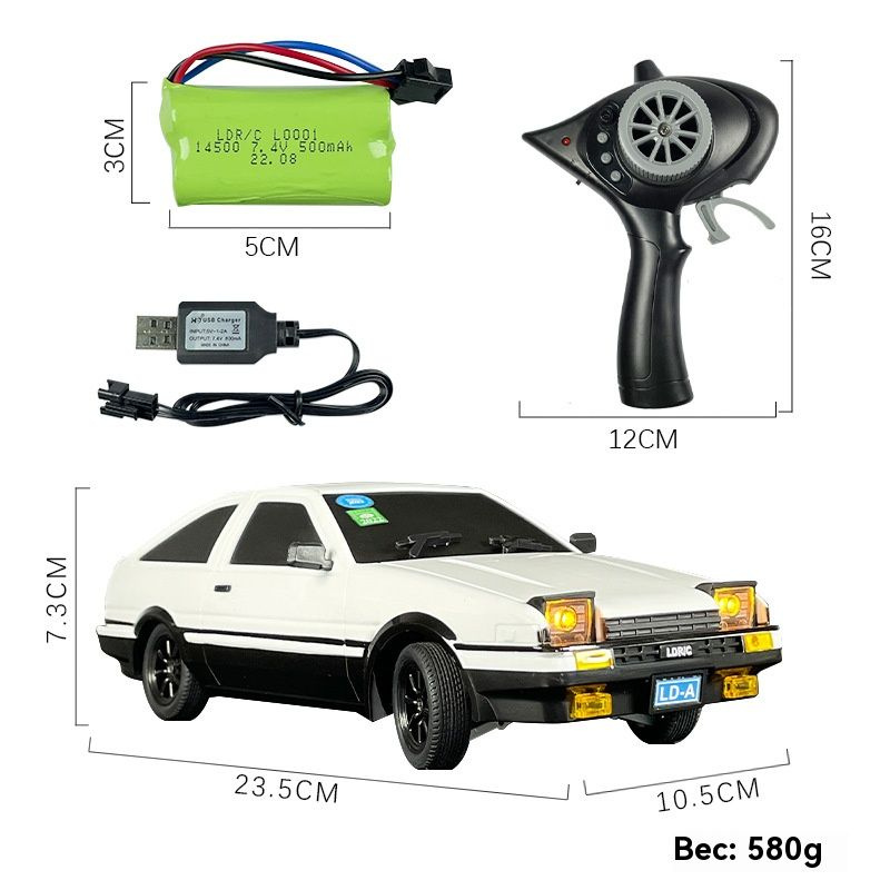 LD-AE86 RC Drift car 1:18 Гоночные машинки 2,4g Радиоуправление 4WD ...