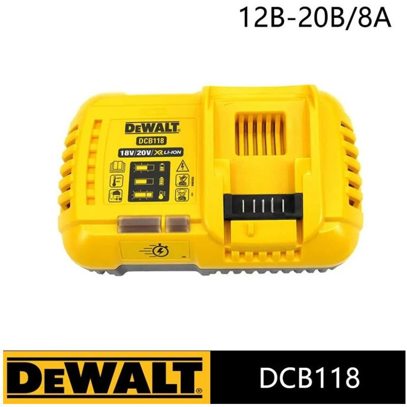 DEWALT DCB118 Быстрое зарядное устройство FLEXVOLT 18V 20V 60V MAX, с ...