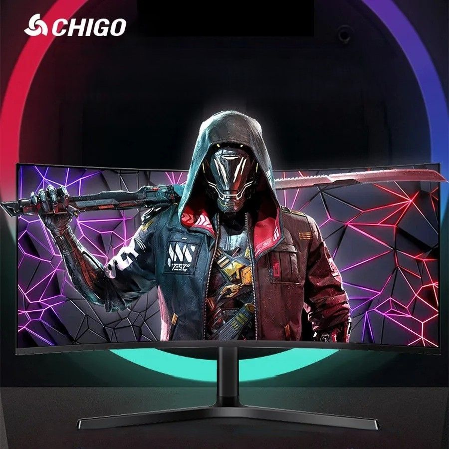 CHIGO 34" Монитор, черный купить на OZON по низкой цене (2634091029)