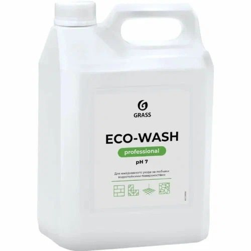 GRASS Универсальное низкопенное моющее средство "Eco-Wash" (канистра 5кг), для полов, паркета ...
