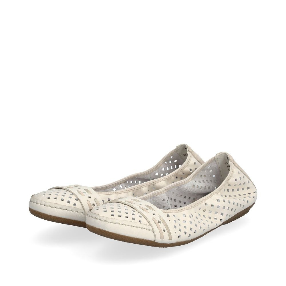 Балетки Женский Rieker Натуральная кожа, Искусственная кожа, размер 38 G Швейцария Мягкая ...