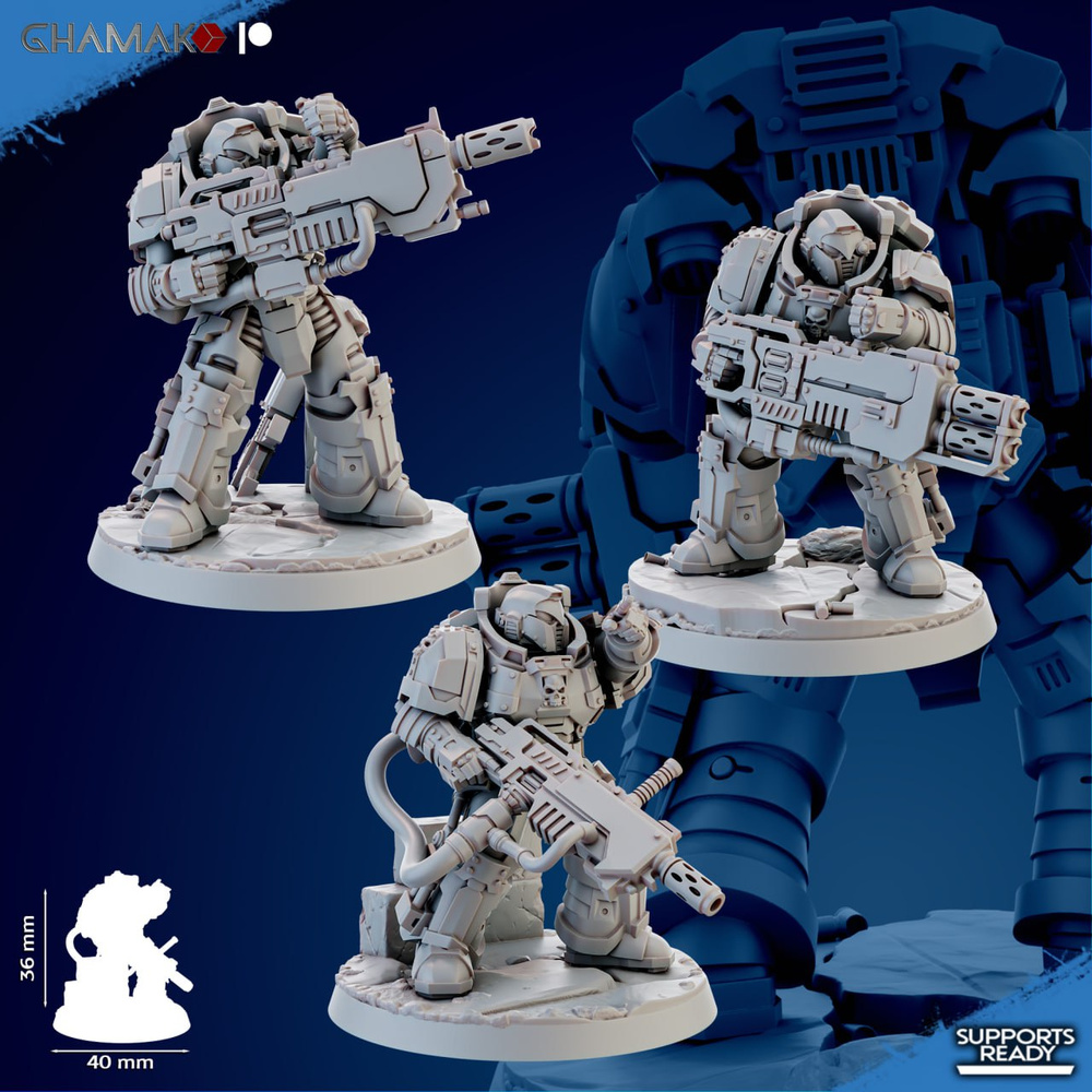 Warhammer 40K Heavy Intercessors(Тяжёлые Интерцессоры)3шт купить на ...