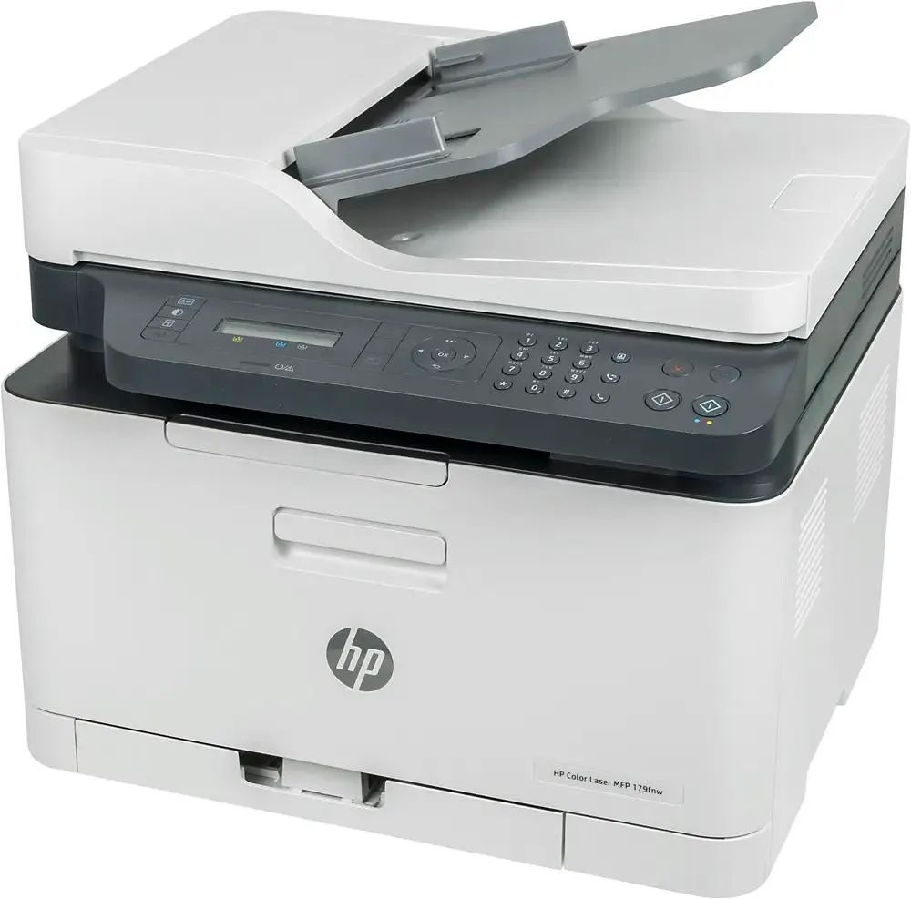 МФУ лазерный HP Color LaserJet 179fnw цветная печать, A4, цвет белый ...