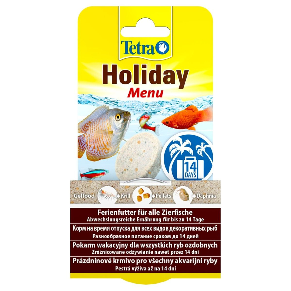 Tetra Holiday Menu (брикет желе) 30г Корм продленного действия для всех ...