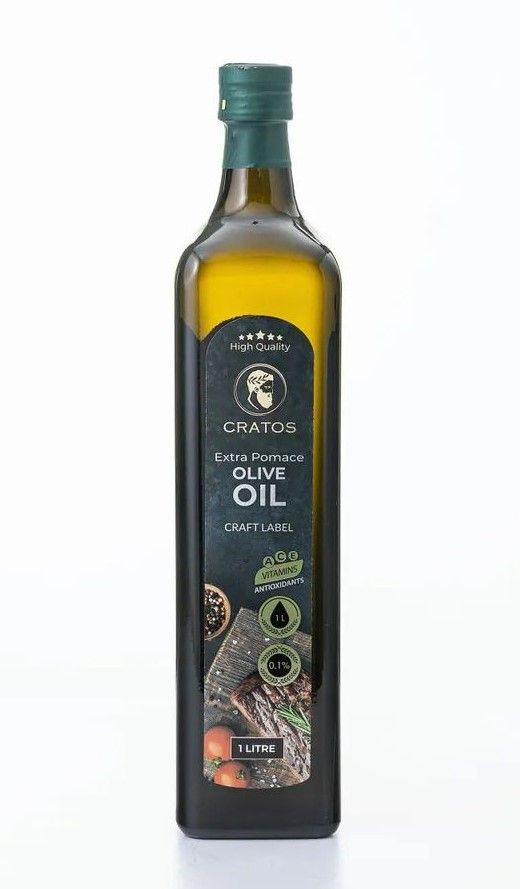 Оливковое масло CRATOS EXTRA POMACE,Craft label ,рафинированная ...